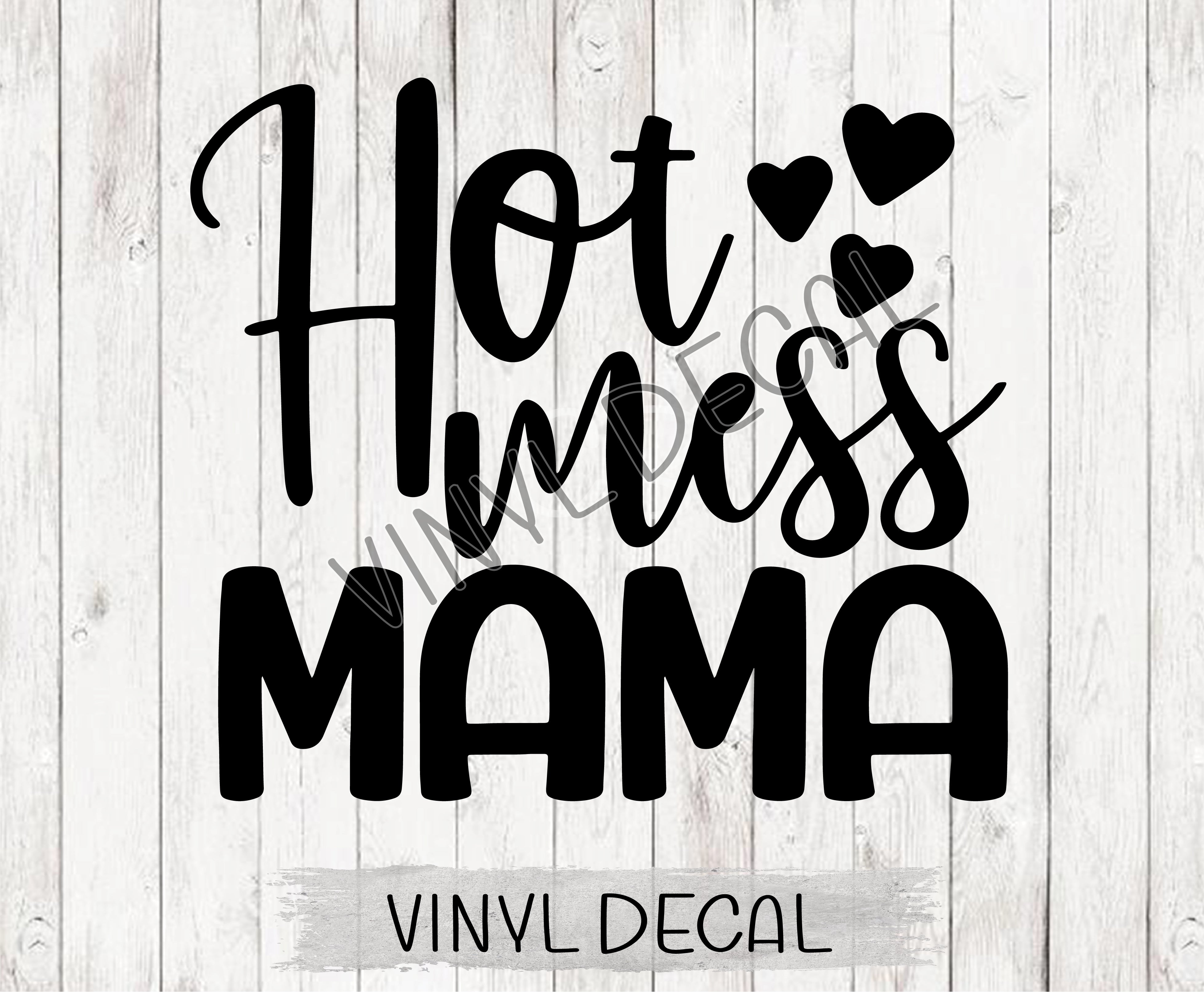Hot Mess Mama Decal Crescent Butterfly Design Co