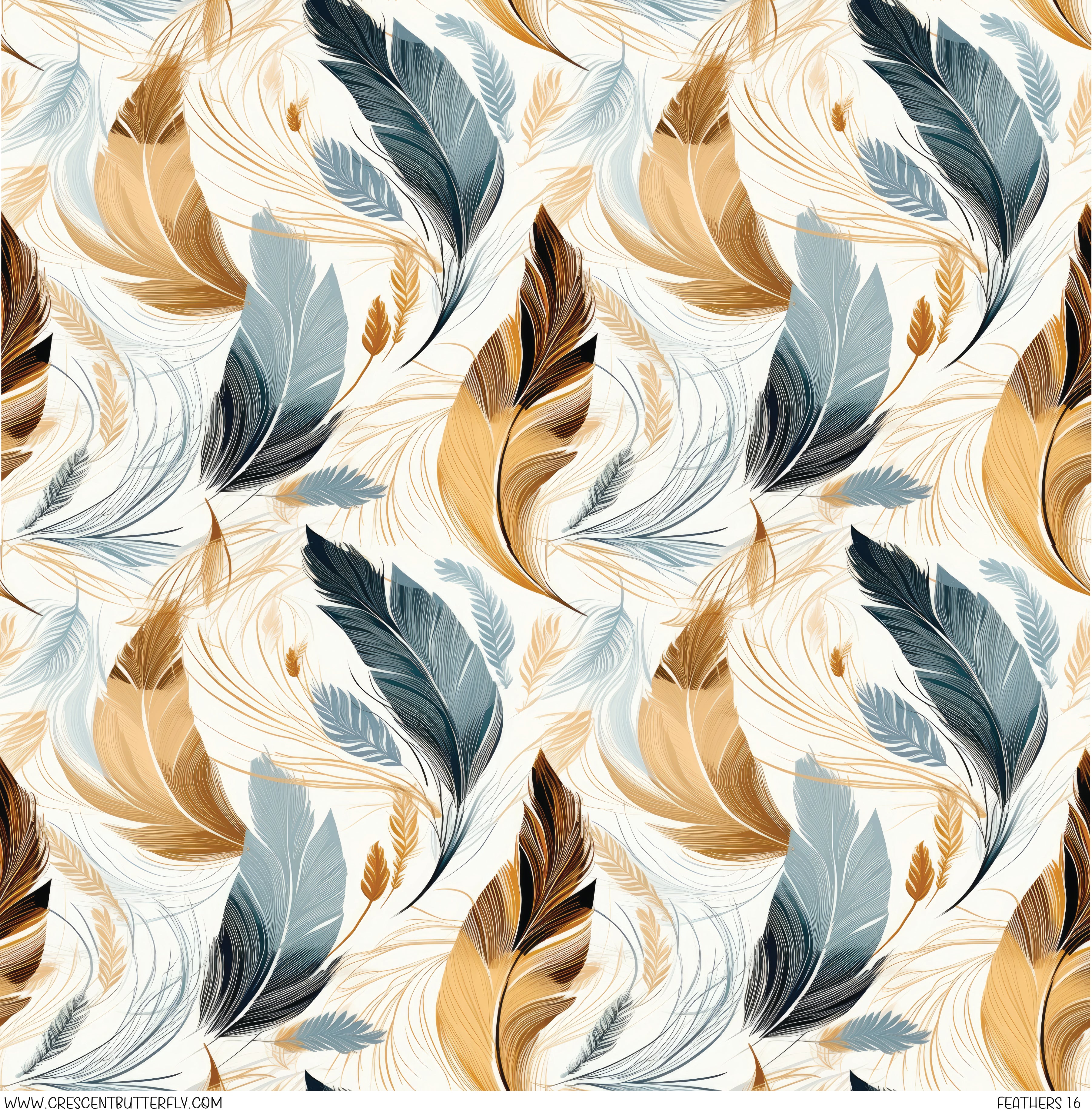Feathers 16 Vinyl Sheet/Wrap – Crescent Butterfly Design Co.