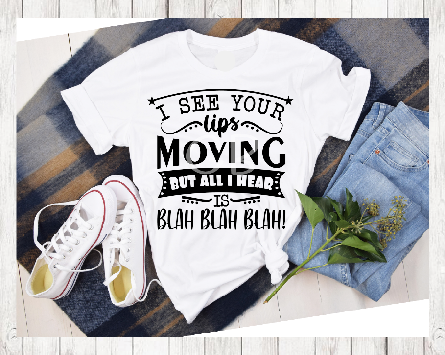 I See Your Lips Moving Short Sleeve T-shirt – Crescent Butterfly Design Co.