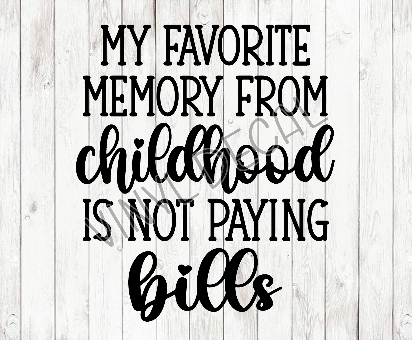My Favorite Memory From Childhood Decal – Crescent Butterfly Design Co.