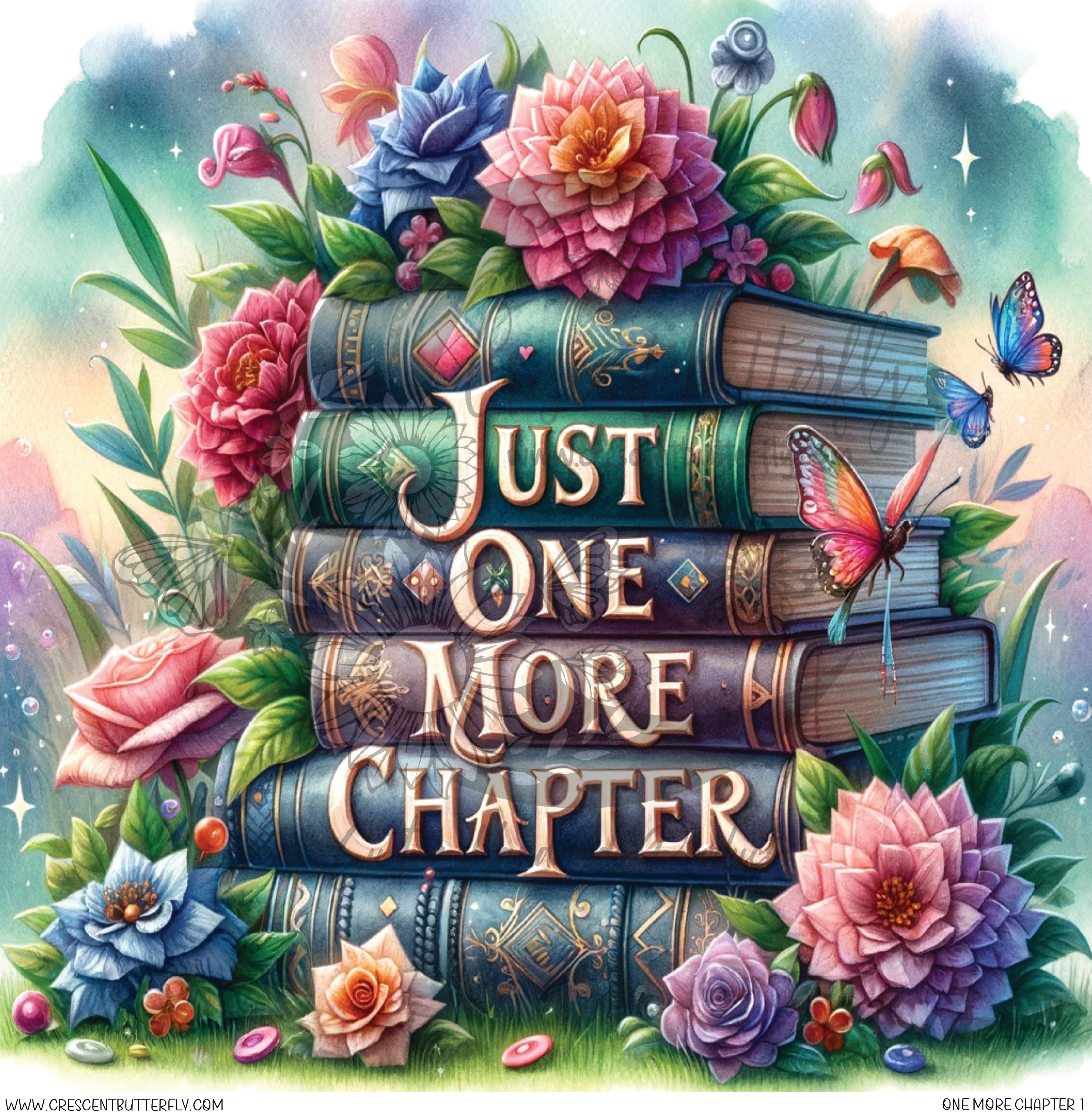 One More Chapter 1 Printed Vinyl Sheet/Wrap – Crescent Butterfly Design Co.